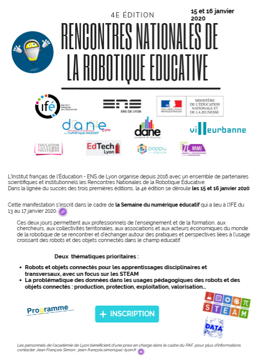 4e édition des Rencontres Nationales de la Robotique Educative | Genially