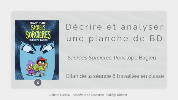 CORRECTION DÉCRIRE ET ANALYSER UNE PLANCHE DE BD | Genially