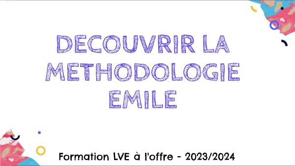 DECOUVRIR l'EMILE- Temps 1 | Genially