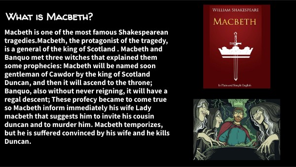 Shakespeare and Macbeth | Genially