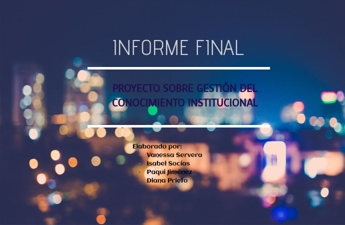 Informe final GCON18 | Genially