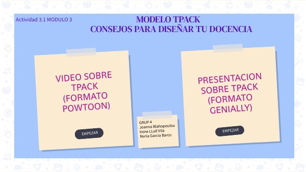 TECNICAS PRESENTACION TPACK-GRUPO4