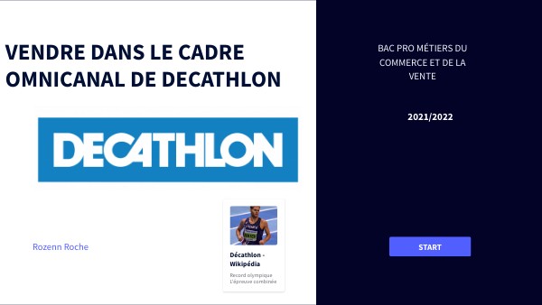 VENDRE CHEZ DECATHLON | Genially