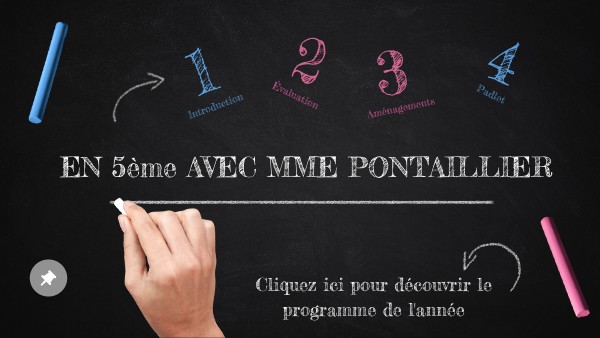 Présentation du programme de 5ème