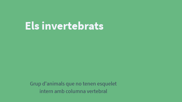 Els invertebrats | Genially