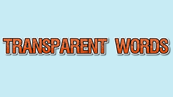 transparent words réutilisablecorrigé