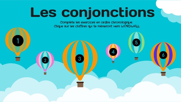 Les conjonctions/ WordWall | Genially
