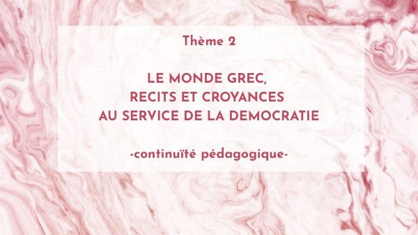 6e TH2 Le monde grec 2021 | Genially