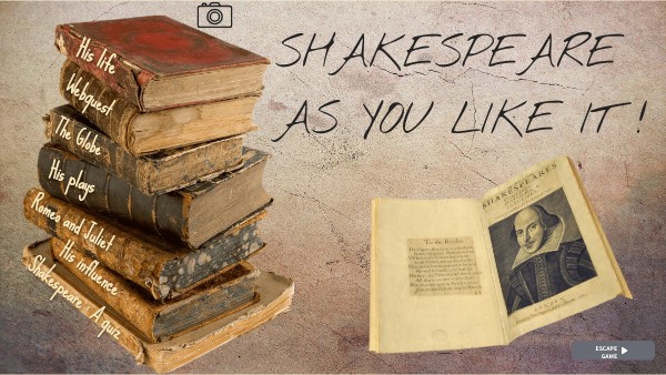 3e Shakespeare as you like it!