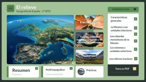 El relieve tema 2 | Genially