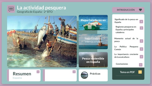 La actividad pesquera- Tema 9