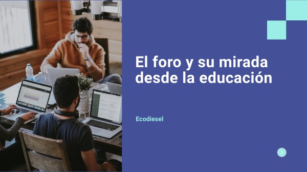 Foros como elemento educativo