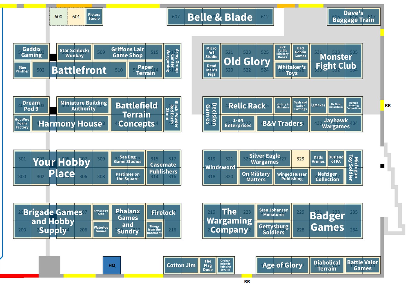 2023 Hcon Exhibit Hall Working Map