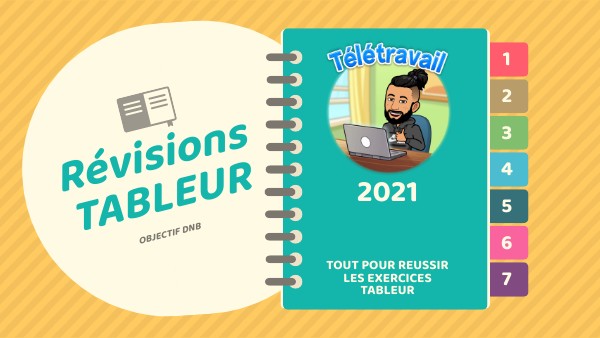 Initiation au tableur partie 2 (DNB) | Genially