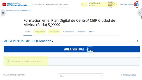 Aula Virtual EducaMadrid