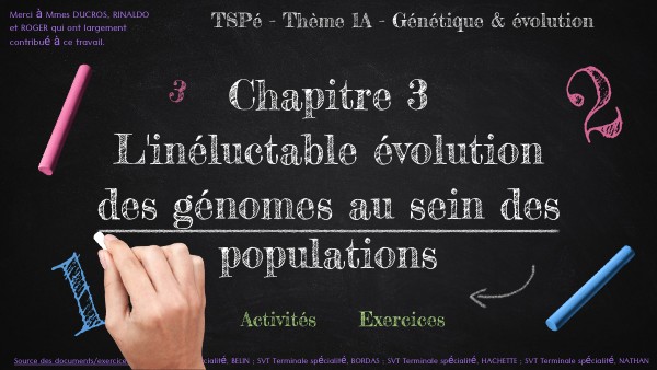 T - CH3 - Evolution des génomes | Genially