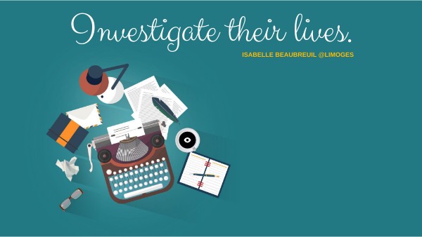 Investigate their lives 4e | Genially