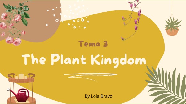Tema 8. The plants | Genially