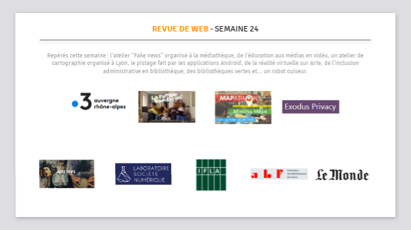 Revue de web - semaine 24 | Genially