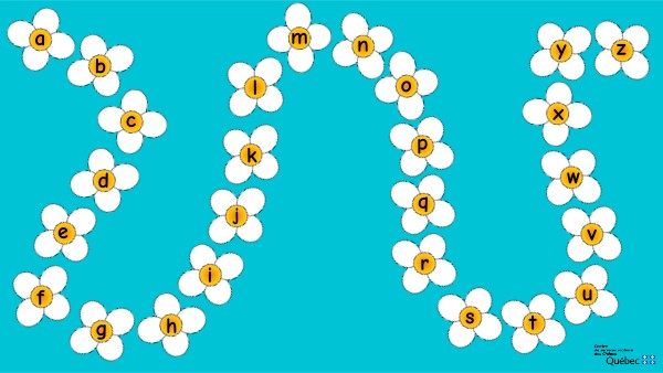 Les fleurs de l'alphabet -script