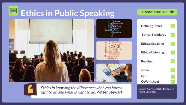 Ethics in Public Speaking