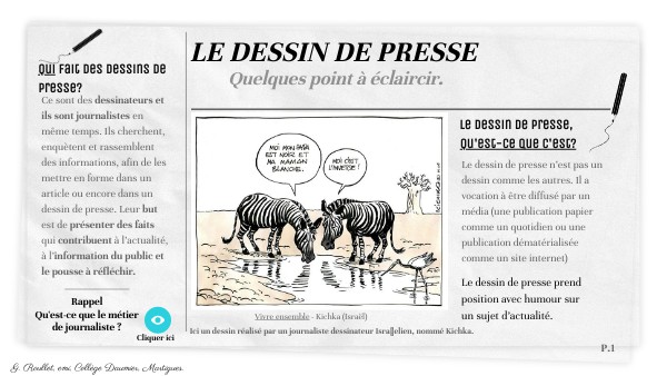Introduction au dessin de presse | Genially