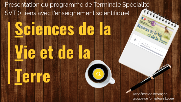 accompagnement programme terminale SVT | Genially