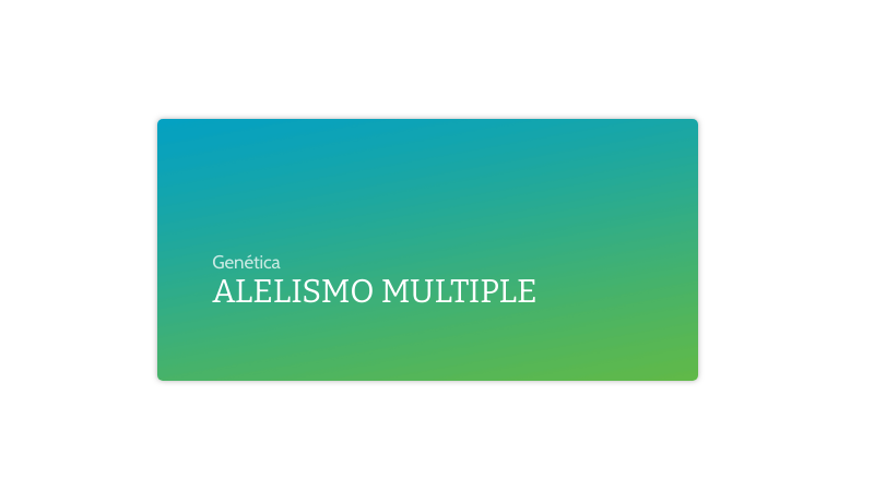 Alelismo multiple | Genially