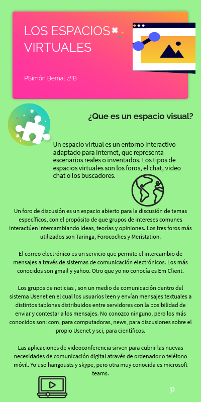 LOS ESPACIOS VIRTUALES | Genially