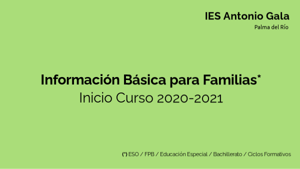 Información Básica Familias IAG ([Inicio Curso 2021-2022]