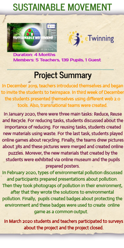 Sustainable Movement Summary | Genially