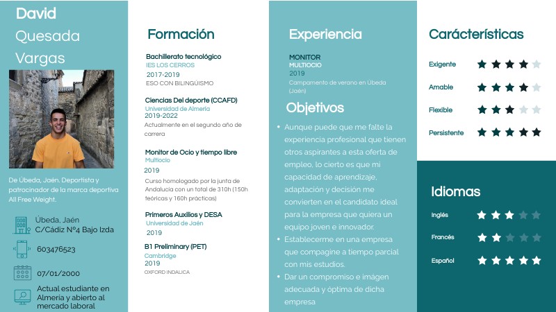 CV de David | Genially