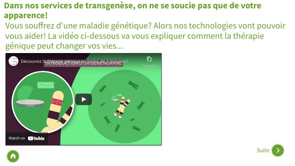 Transgenèse maladie | Genially