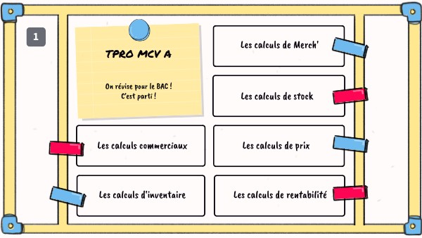 REVISIONS BAC PRO MCV A | Genially