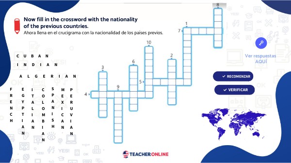 Teacher Online - Nationalities