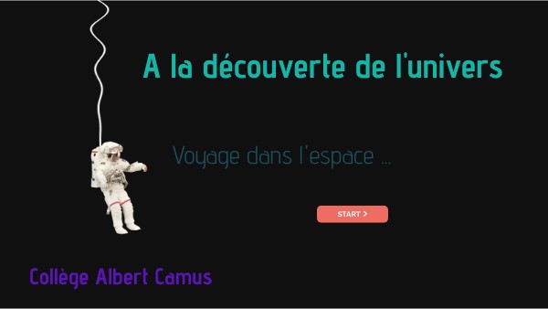 A la découverte de l'Univers | Genially