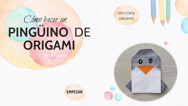 Pingüino origami | Genially