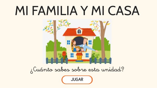 MI CASA Y MI FAMILIA - Sociales 1ºEP