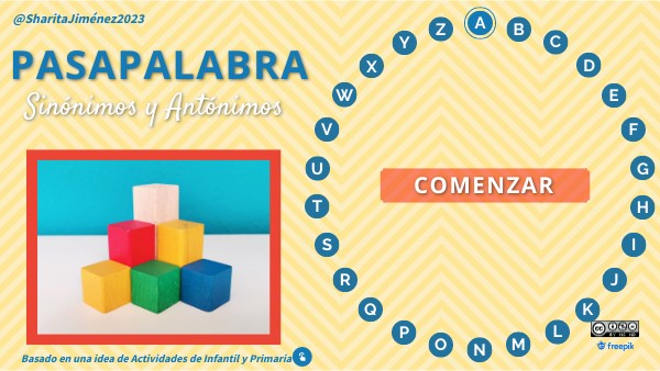 PASAPALABRA SINÓNIMOS-ANTÓNIMOS ELE A2 | Genially