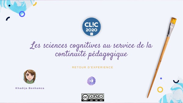 CLIC2020 - Sciences cognitives et continuité pédagogique