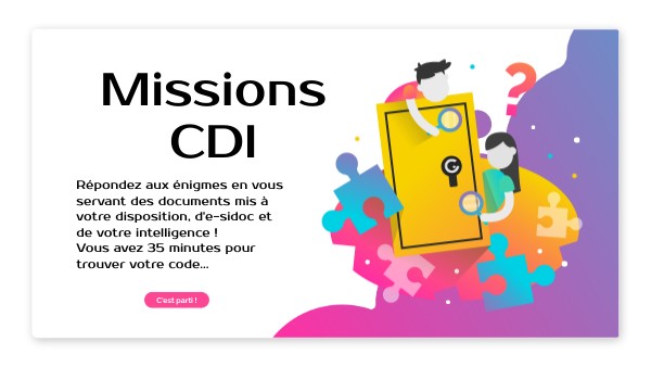 Missions CDI 2nde - Malins | Genially
