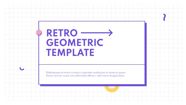 RETRO GEOMETRIC PRESENTATION
