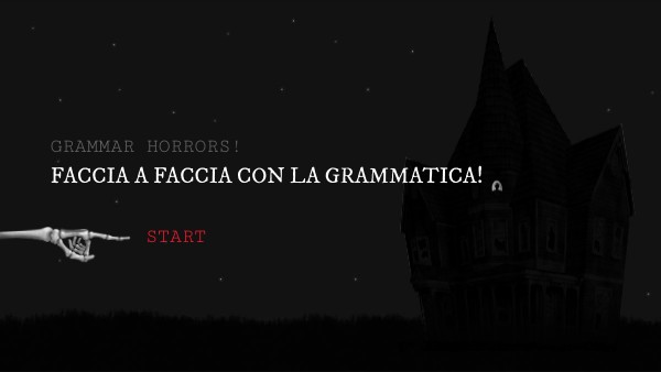 GRAMMAR HORROR ESCAPE | Genially
