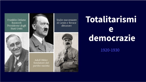 I TOTALITARISMI: LA RUSSIA