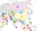 Mapa interactivo de ASIA