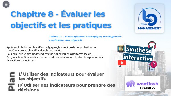 Chapitre 8 - Synthèse interactive - Management première | Genially