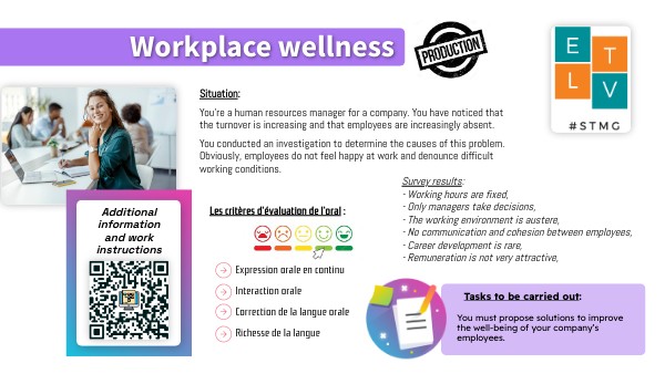 ETLV - Workplace wellness | Genially