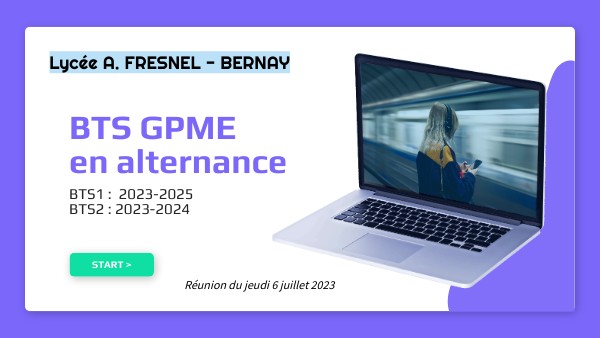Présentation de la formation en apprentissage | Genially
