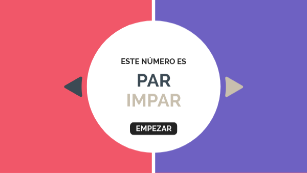 ¿PAR o IMPAR? | Genially