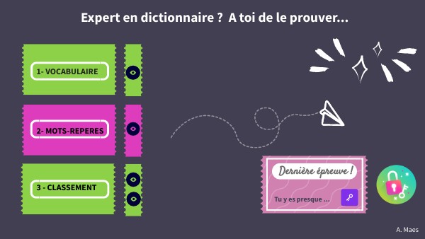 Activités sur le dictionnaire | Genially